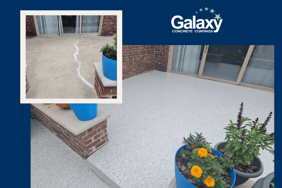 Happy Customer Raves About Her New Patio Coating - Galaxy Concrete Coatings